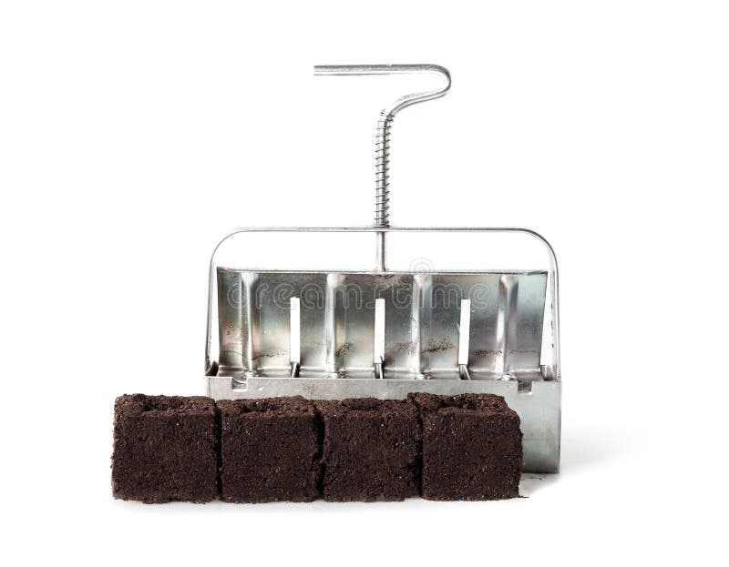 Handheld Soil Block Maker Medium Size with Compressed Potting Soil ...