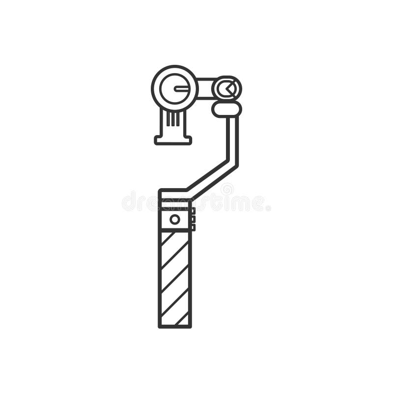 Handheld Steadicam Camera Stabilizer Icon,Flat Design Element Stock ...