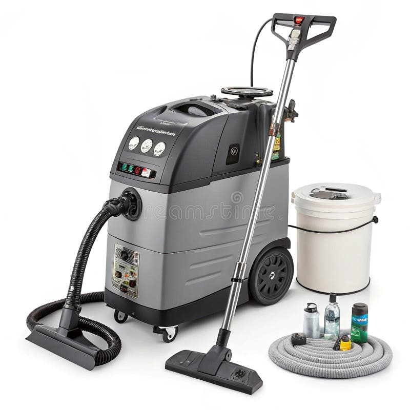 Handheld Steam Cleaner for Upholstery Stock Illustration - Illustration ...