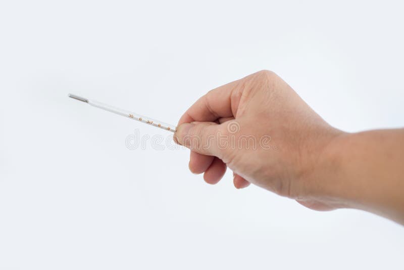 Handheld Thermometer Used To Measure Body Temperature of Patients in ...