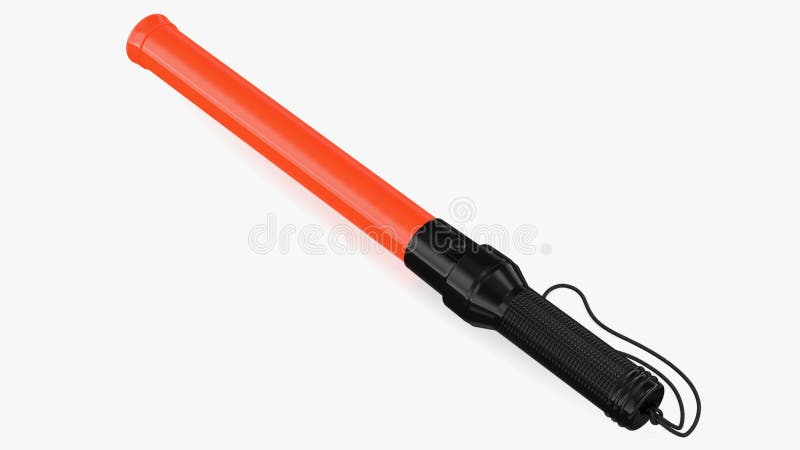 Handheld Traffic Control Baton with Wrist Strap Stock Photo - Image of ...