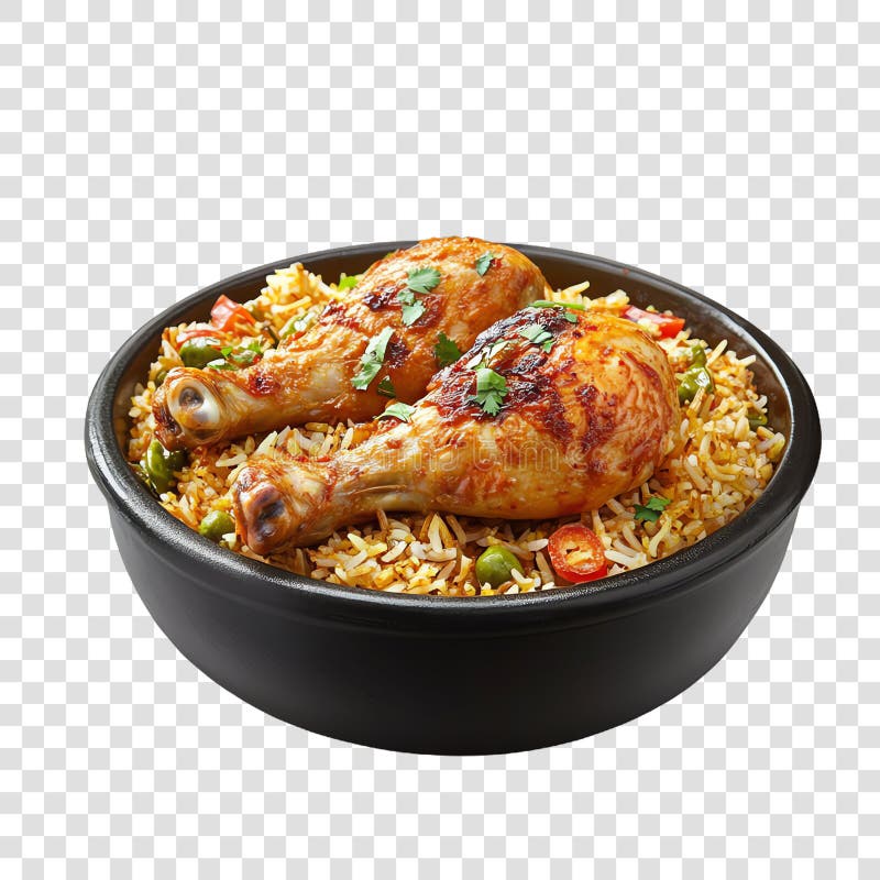 Handi chicken Biryani stock illustration. Illustration of chicken ...