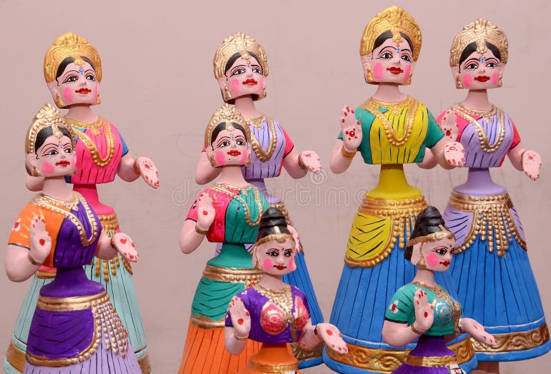 Handi craft dolls stock photo. Image of decorative, thanjavur - 60771202