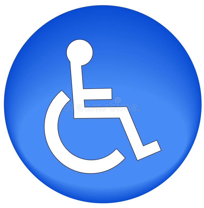 Handicap icon stock vector. Illustration of glossy, element - 5233305
