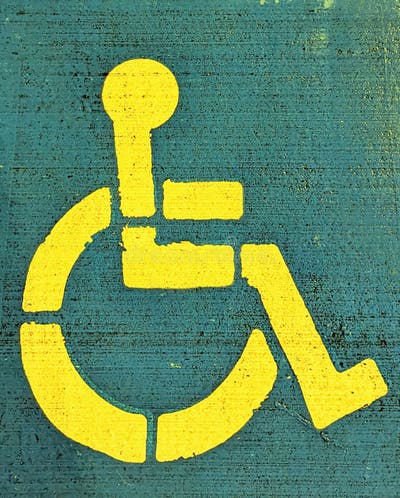 Handicap Disability Sign Illustration Stock Image - Image of logo, font ...