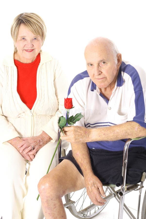 Happy Handicap Couple in Love Stock Image - Image of retired, insurance ...