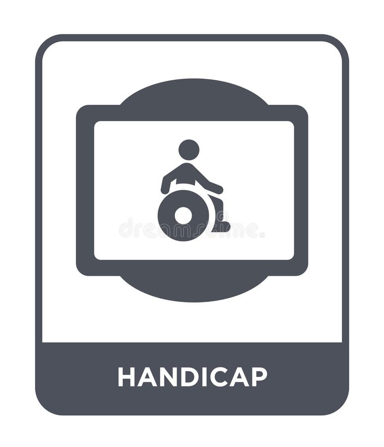 Handicap Icon in Trendy Design Style. Handicap Icon Isolated on White ...