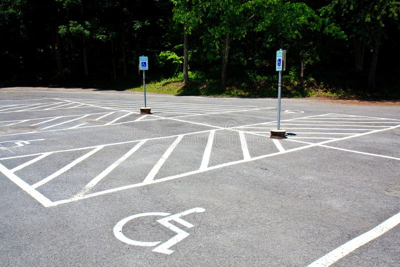 Handicap parking spots stock image. Image of indication - 11032277