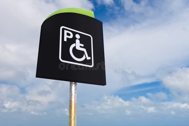 Handicap Parking Sign stock photo. Image of parking, accessible - 27899496