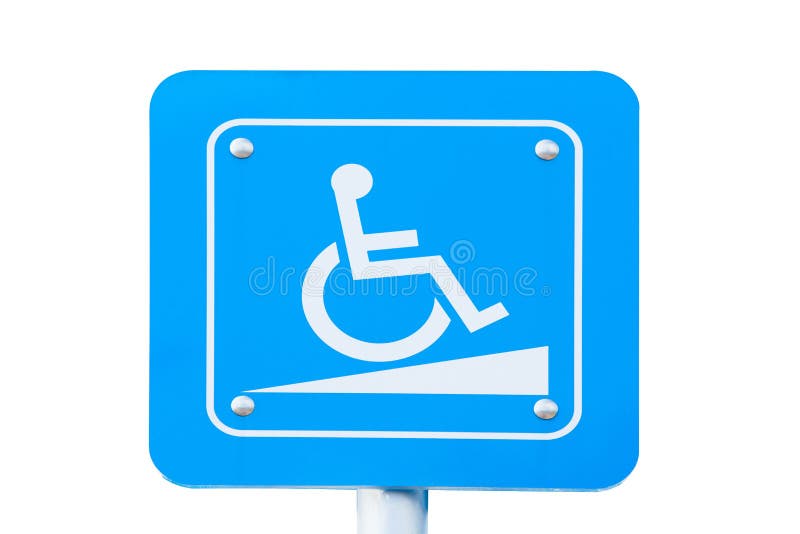 Handicap Parking Sign on White Background Stock Vector - Illustration ...
