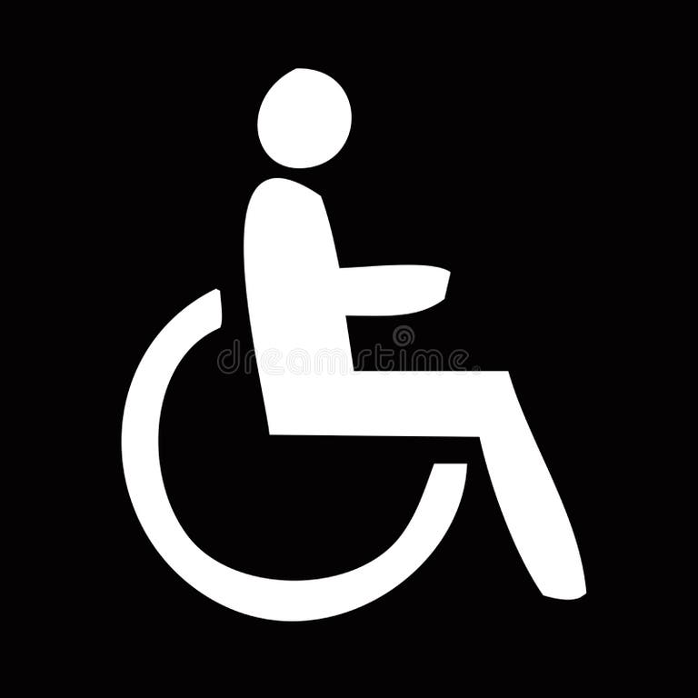 Handicap Parking Sign Black White Stock Illustrations – 739 Handicap ...