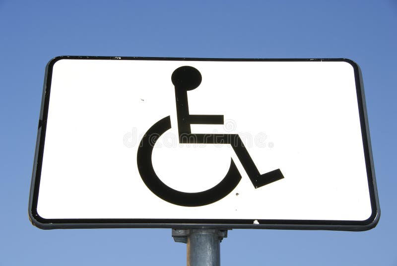 Handicap sign stock photo. Image of road, sign, parking - 15114588