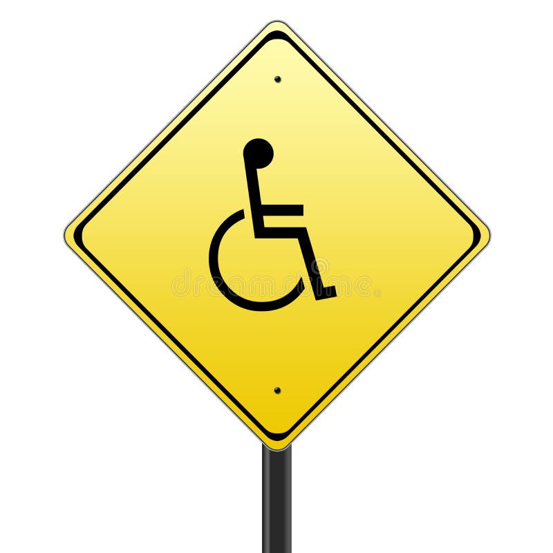 Disable sign stock illustration. Illustration of disabled - 19186505