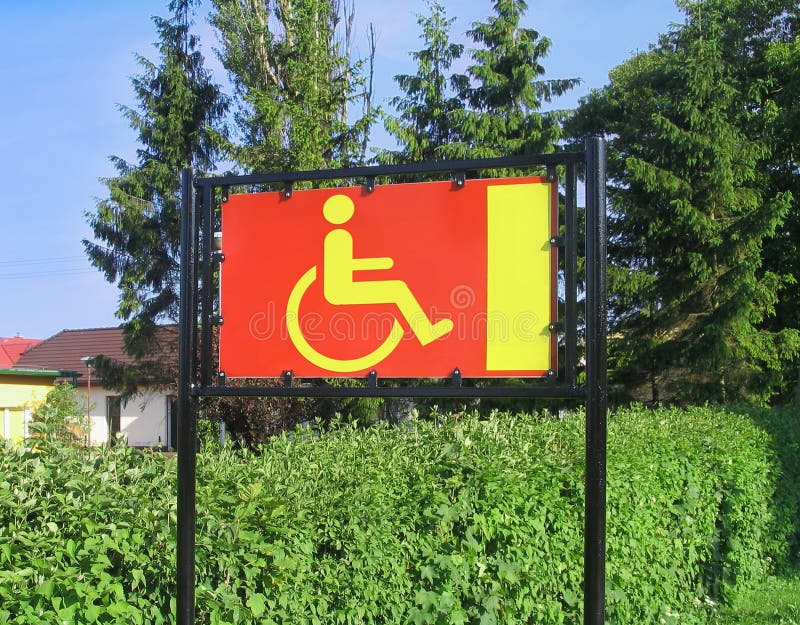 Handicap sign stock image. Image of posted, disability - 4922313