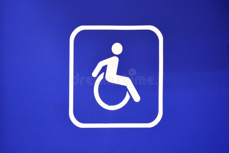 Handicap sign. stock photo. Image of white, disability - 48162228