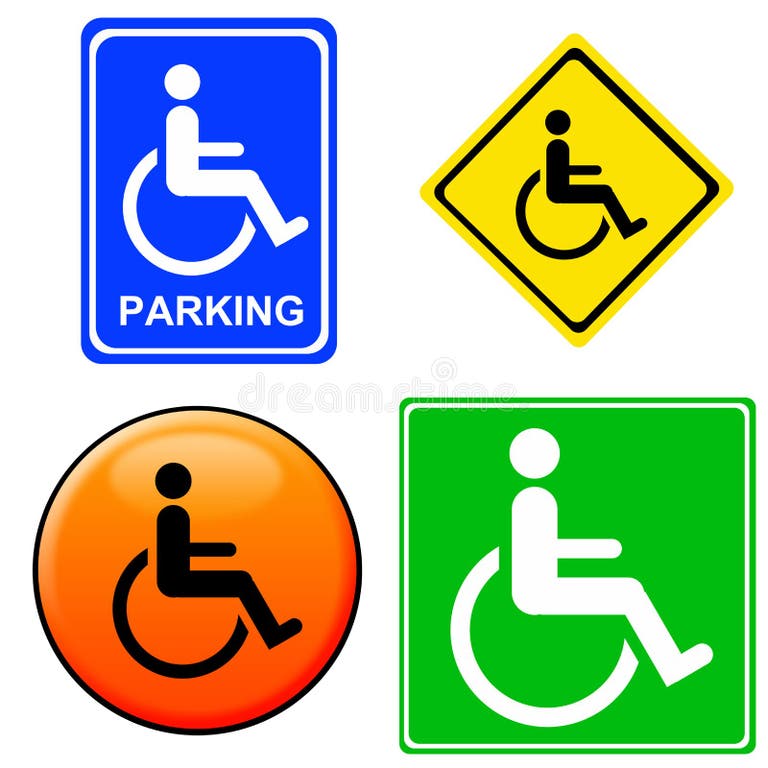 Disabilities Signs Stock Illustrations – 141 Disabilities Signs Stock ...