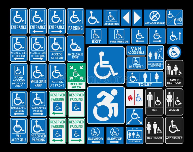 Handicap Sign Stock Illustrations – 15,276 Handicap Sign Stock ...