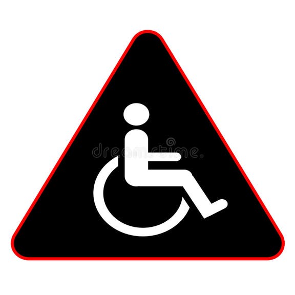 Red Handicap Sign Stock Illustrations – 602 Red Handicap Sign Stock ...