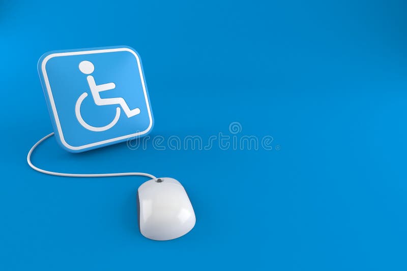 Disabled Mouse on a Wheelchair. Girl Stock Illustration - Illustration ...