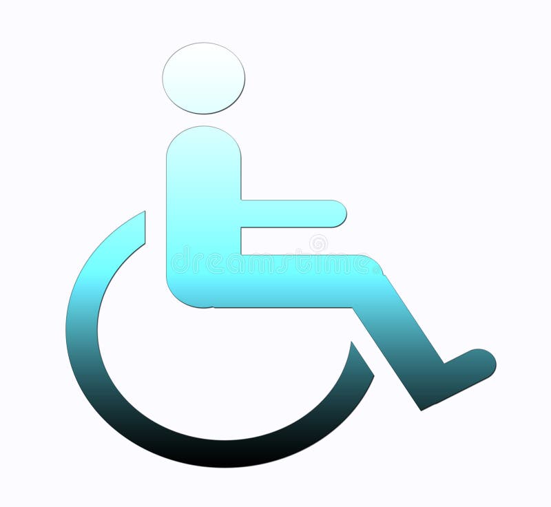 Handicap Symbol, Disabled Sign Stock Illustration - Illustration of ...