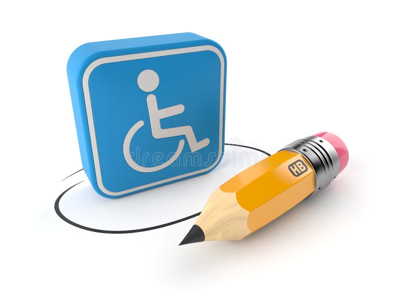 Handicap Symbol Inside Shield Stock Illustration - Illustration of ...