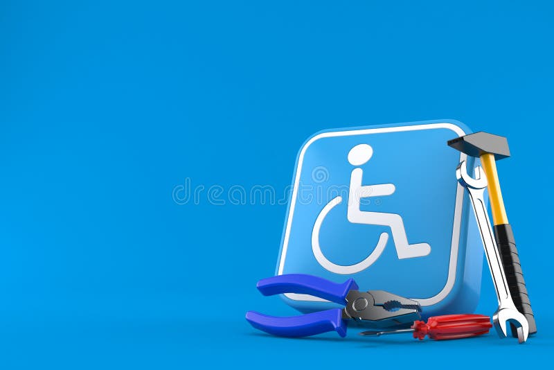 Handicapped Pictogram Work Stock Illustrations – 69 Handicapped ...
