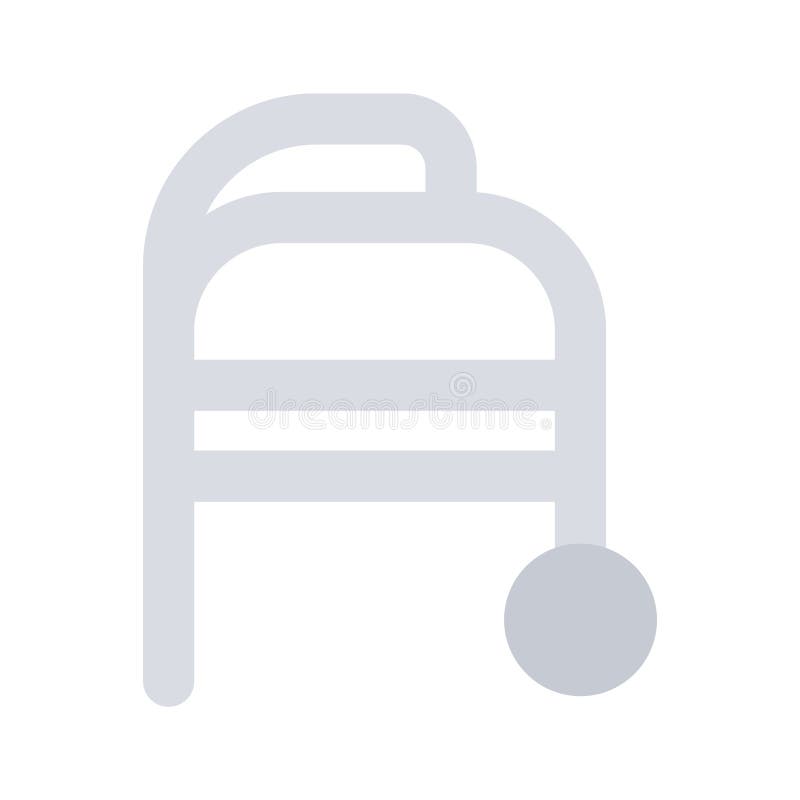 Handicap Walker Vector, Disability Walker Icon in Modern Style Stock ...