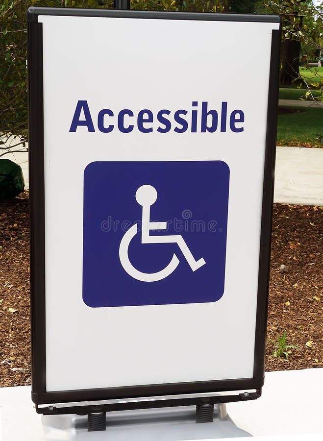 Handicapped Access Sign stock image. Image of handicapped - 15394303