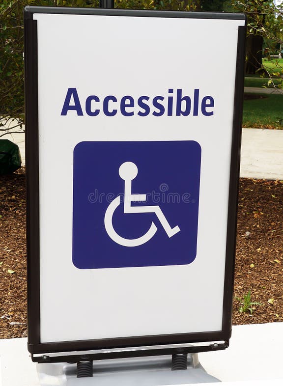Handicapped Access Sign stock image. Image of handicapped - 15394303