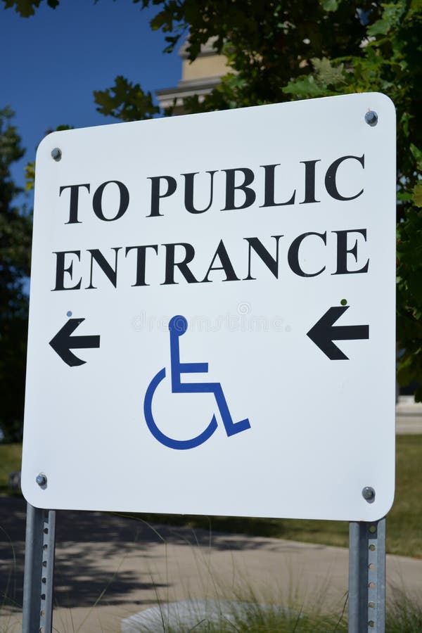 584 Disability Entrance Sign Stock Photos - Free & Royalty-Free Stock ...