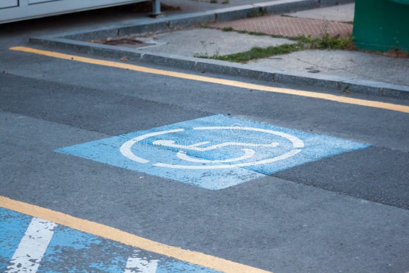 Handicapped parking stock photo. Image of physical, disabled - 54278180