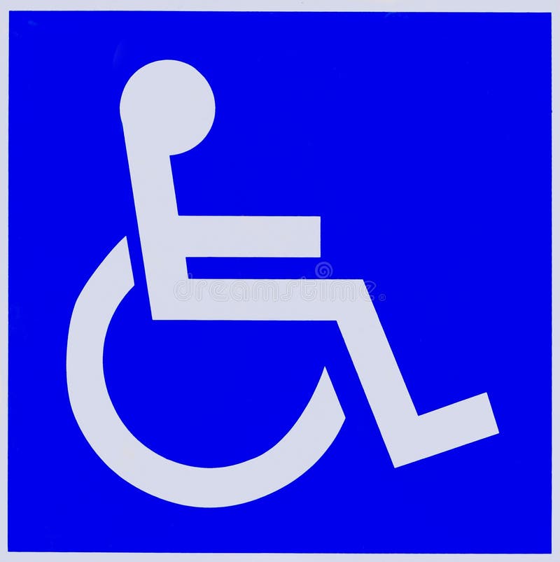 A Paraplegic Parking Sign stock photo. Image of paraplegic - 125821842