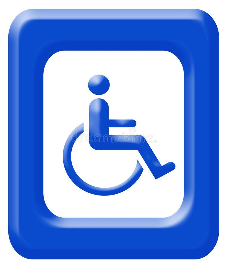 Handicapped sign stock illustration. Illustration of symbol - 8133181