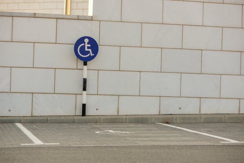 Handicapped Sign stock image. Image of city, history - 185235591