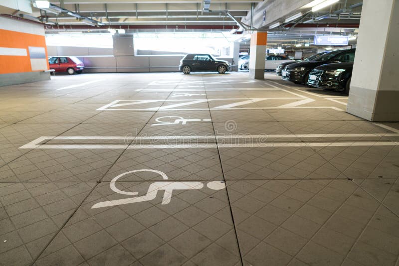 Handicapped space stock photo. Image of mall, special - 129878282