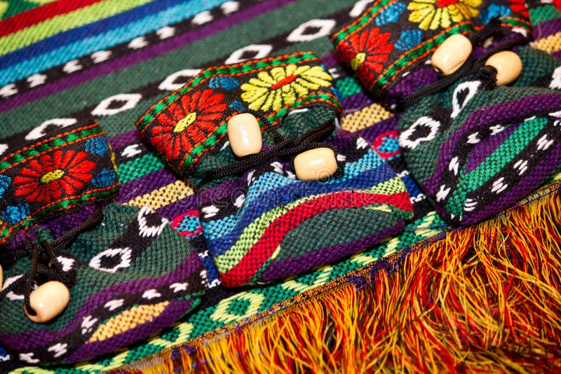 Traditional Croatia Embroidery Souvenir Stock Image - Image of cotton ...