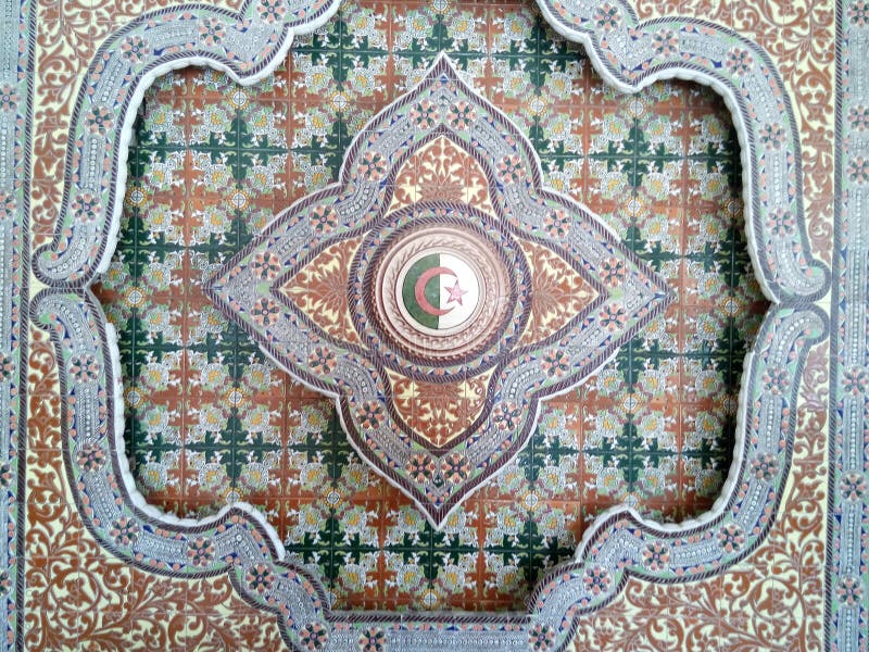 Handicraft Decoration with the Flag of Algeria Stock Image - Image of ...