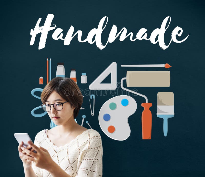 Handicraft Handmade Handiwork Art Design Ideas Concept Stock Image ...