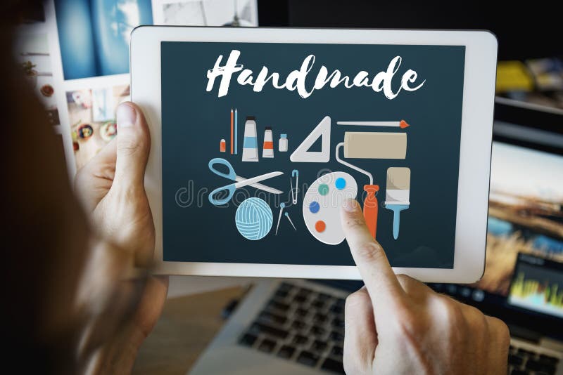 Handicraft Handmade Handiwork Art Design Ideas Concept Stock Photo ...