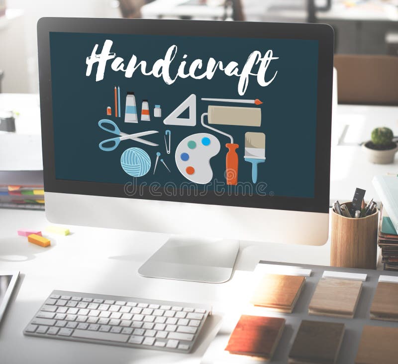 Handicraft Handmade Handiwork Art Design Ideas Concept Stock Image ...