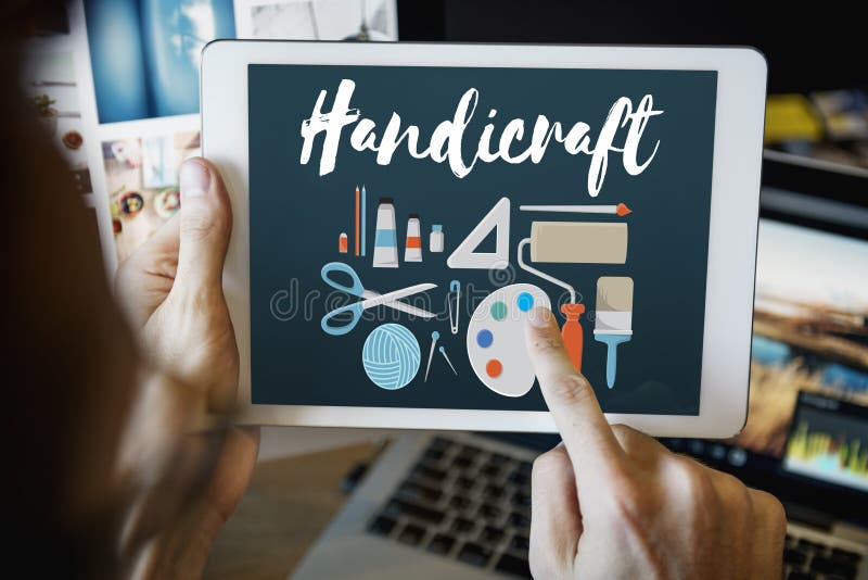 Handicraft Handmade Handiwork Art Design Ideas Concept Stock Photo ...