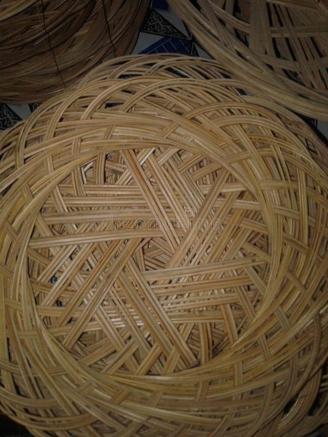 Handicraft Plates from Coconut Sticks Stock Image - Image of coconut ...