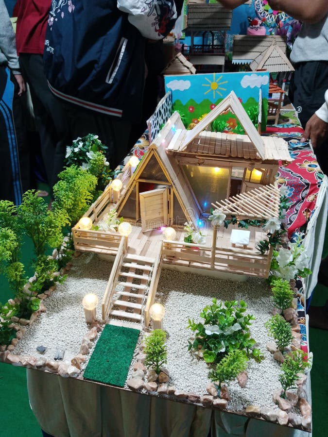 Handicraft by a student stock photo. Image of flower - 264903788