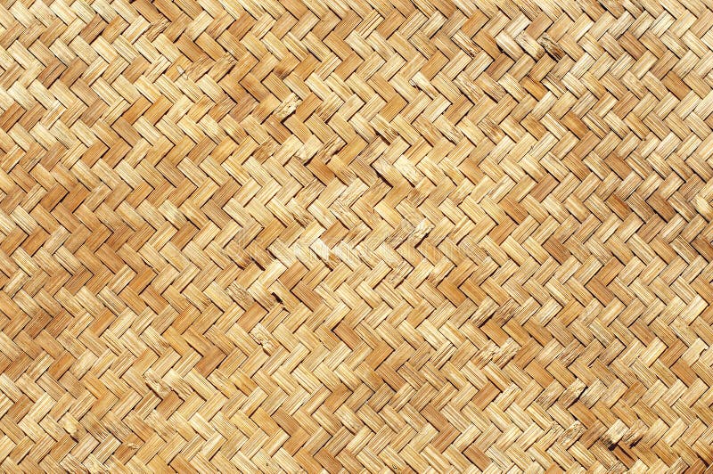 Woven Bamboo Wooden Texture and Pattern for Background. Handcraft ...
