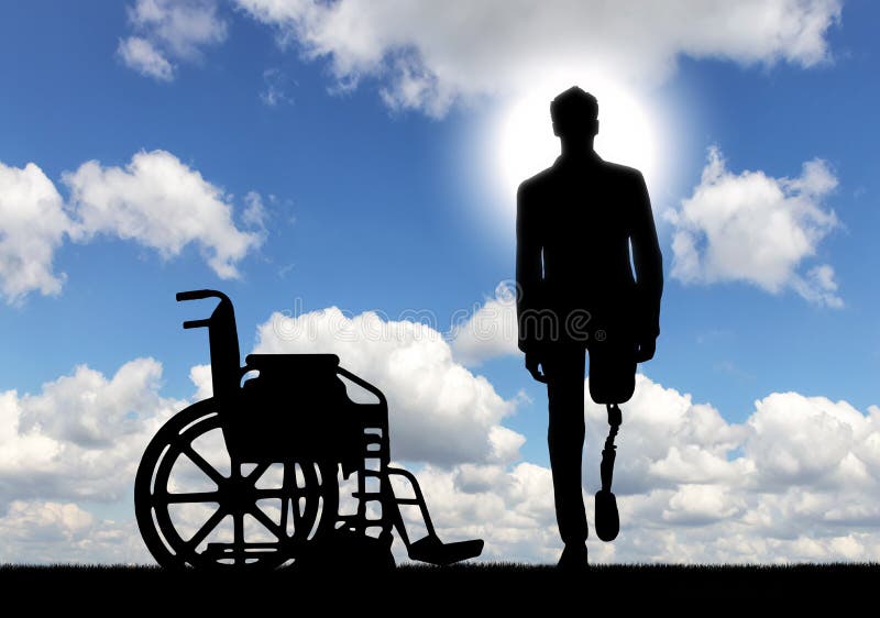 Handikapp Och Rehabilitering Arkivfoto - Bild av utomhus, manlig: 95765374