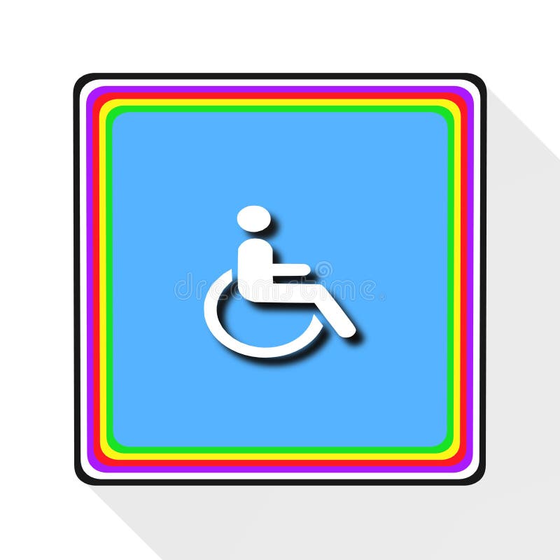 Handikappad Symbol, Illustration Stock Illustrationer - Illustration av ...