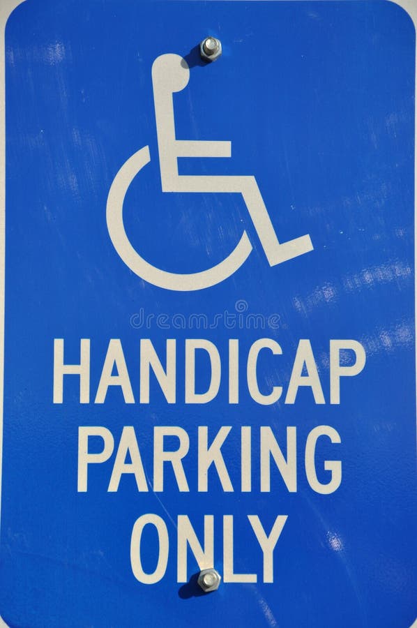 Handikapp parkering arkivfoto. Bild av stopp, handikappat - 1032562