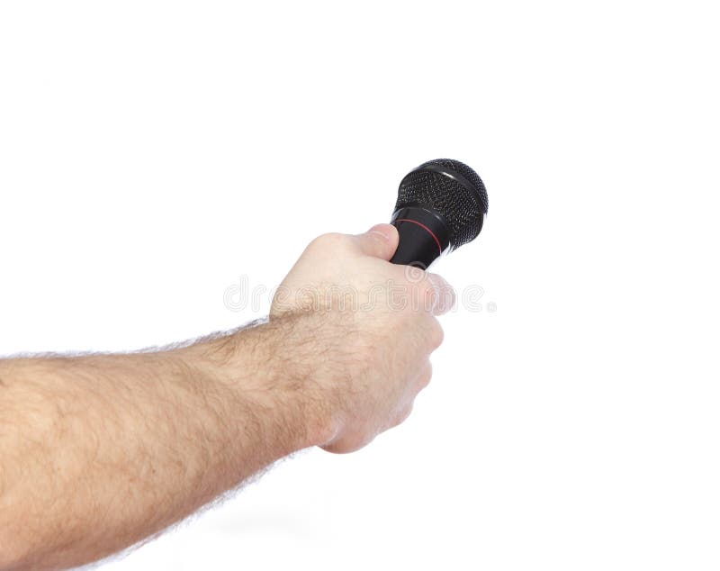 Handing Extending Microphone Stock Photo - Image of stage, voice: 23330374