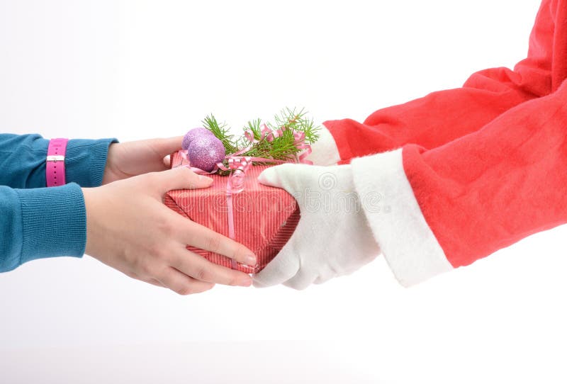 Handing out of presents stock image. Image of present - 27363707