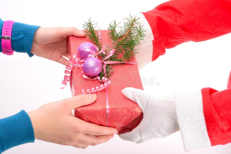 Handing out of presents stock photo. Image of navidad - 27363730